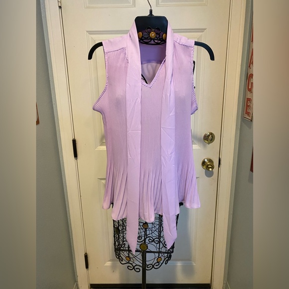 Nannette | Tops | New Light Purple With Long Tie Options Sweet | Poshmark